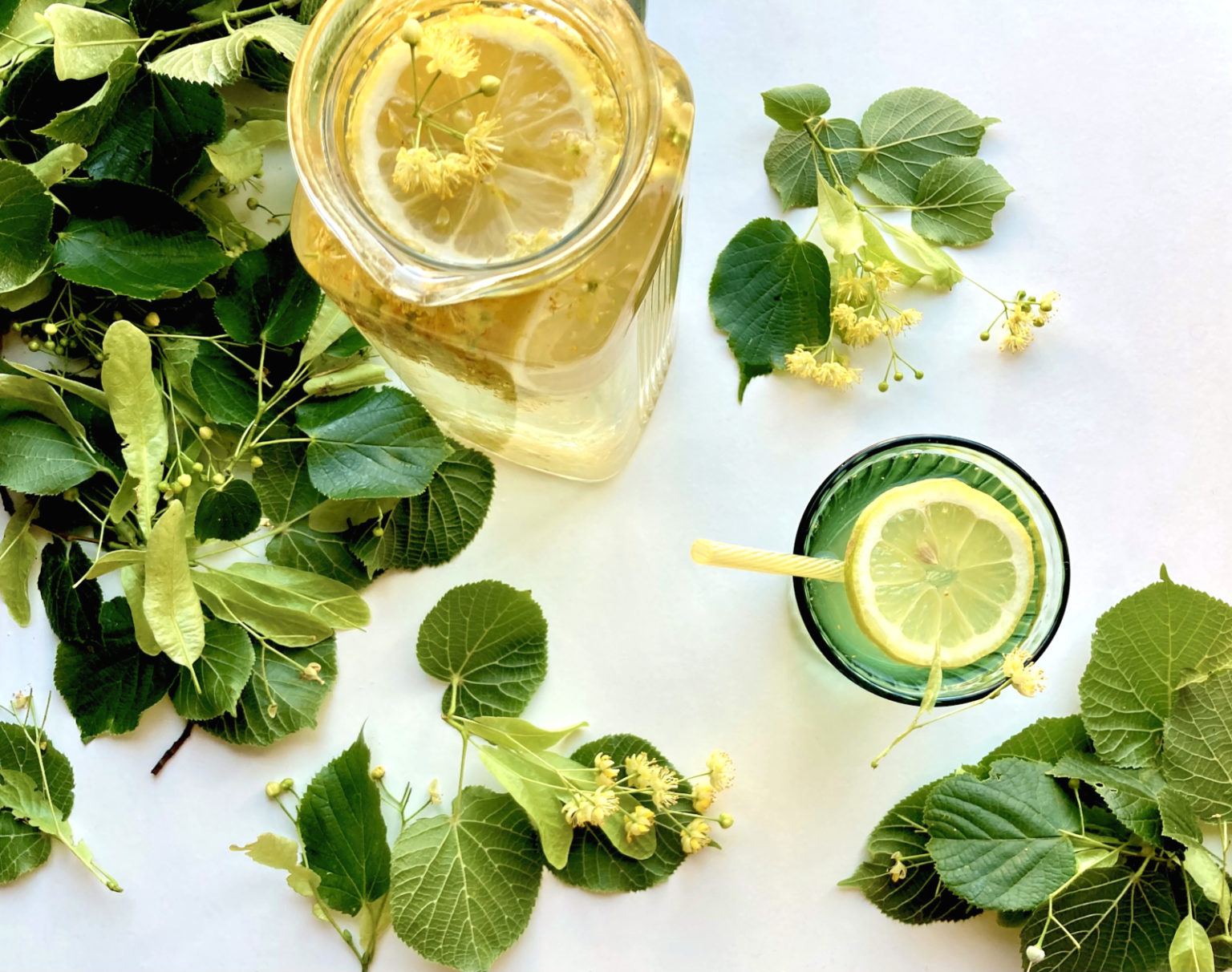 Sommerlicher Lindenblüten Tee - Lindenblüten Eistee - Erdbeerschokola.de